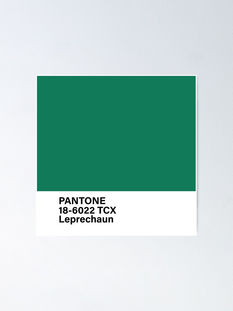 "pantone 18-6022 TCX Leprechaun" Poster for Sale by princessmi-com ...