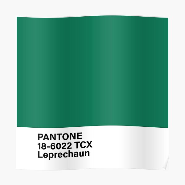 "pantone 18-6022 TCX Leprechaun" Poster for Sale by princessmi-com ...