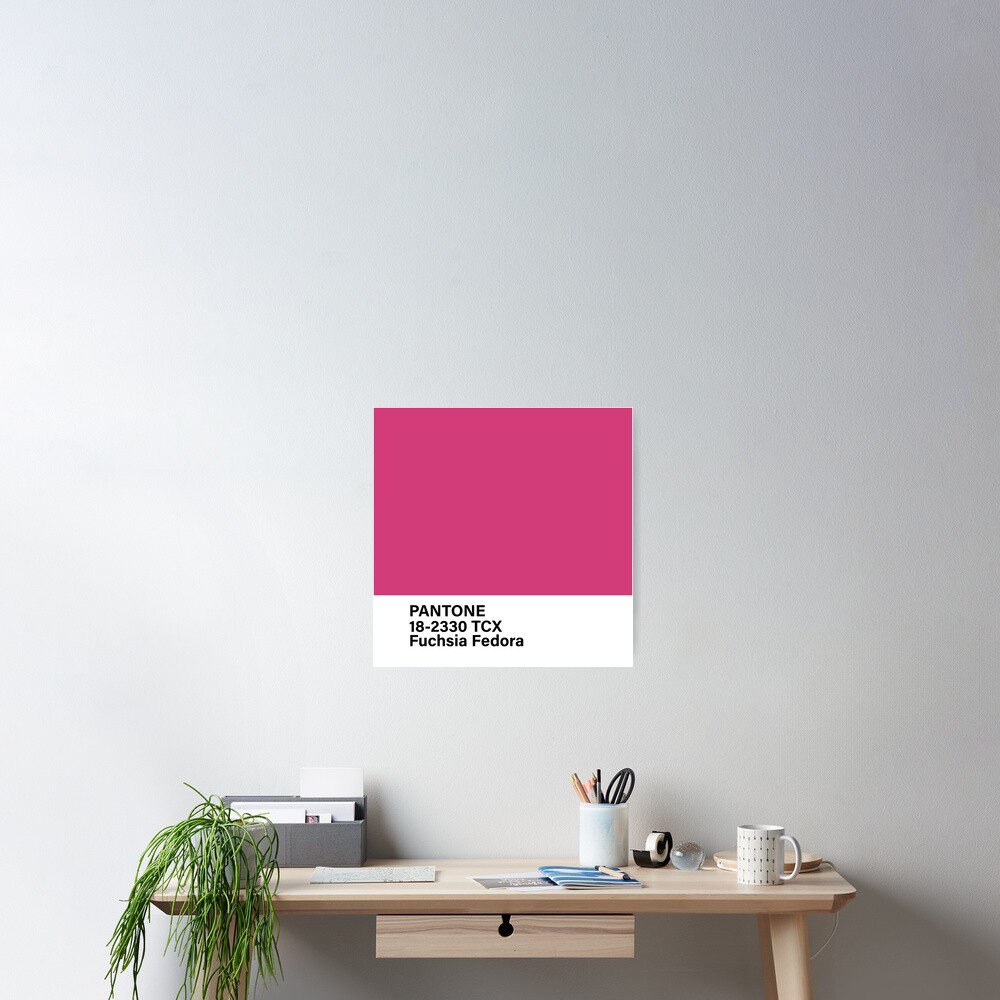 "pantone 18-2330 TCX Fuchsia Fedora" Poster for Sale by princessmi-com ...