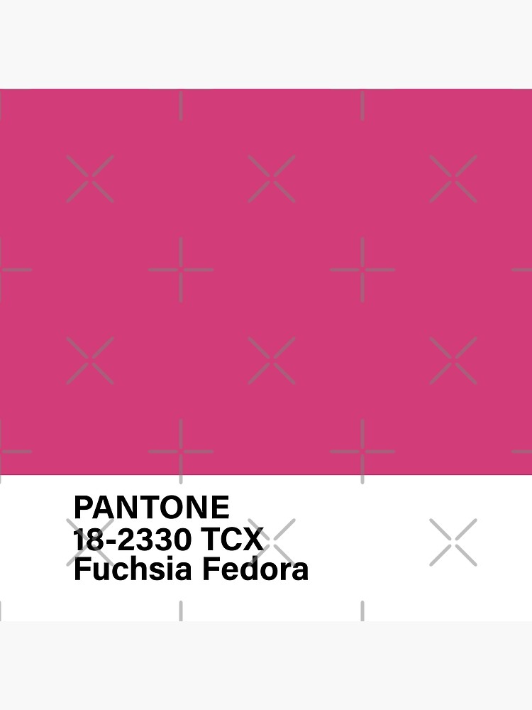 "pantone 18-2330 TCX Fuchsia Fedora" Poster for Sale by princessmi-com ...