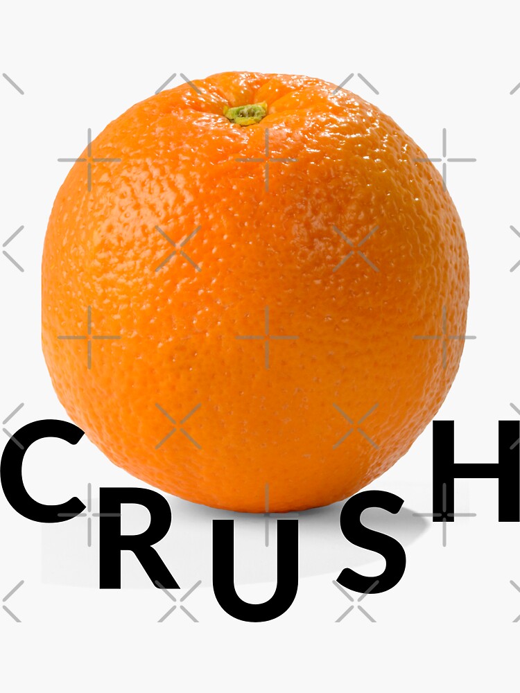 "ORANGE CRUSH" Sticker for Sale by RobbiesMusic | Redbubble