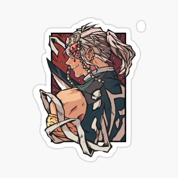 "Uzui Tengen " Sticker for Sale by Correurst | Redbubble