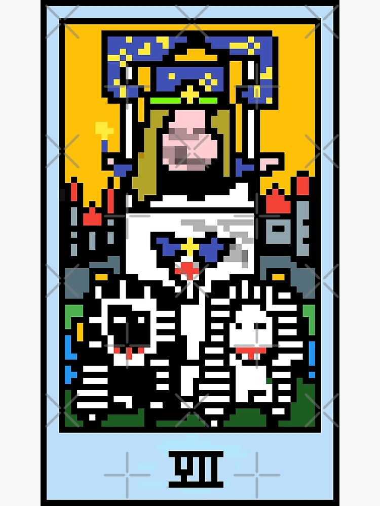 "Wait, is this pixel art tarot? Green - Major Arcana 'The Chariot ...
