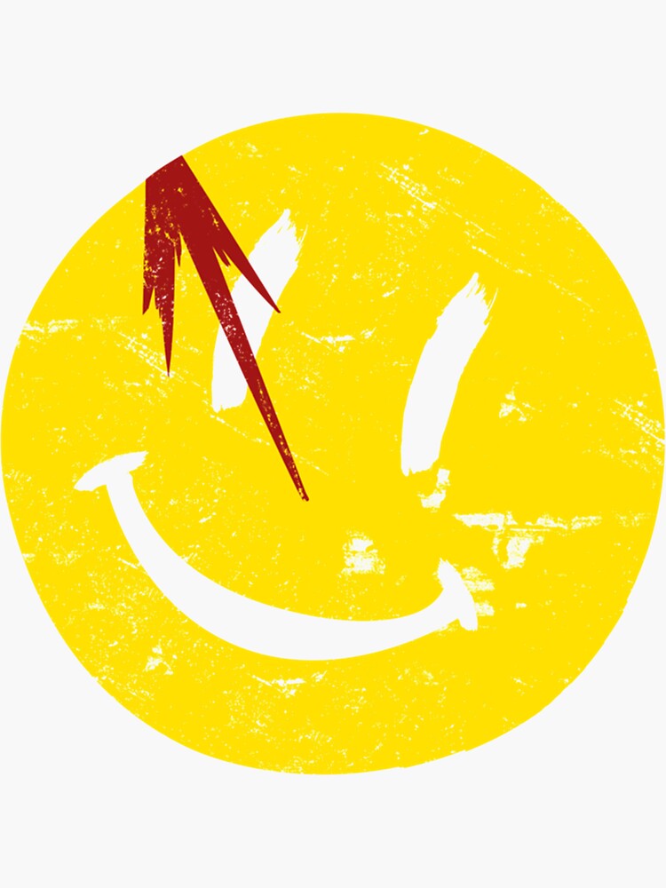 "Watchmen Symbol Smile Vintage" Sticker by Correurst | Redbubble