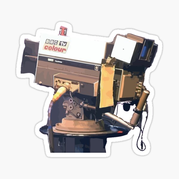 "BBC 1970s Camera" Sticker for Sale by halibutgoatramb | Redbubble