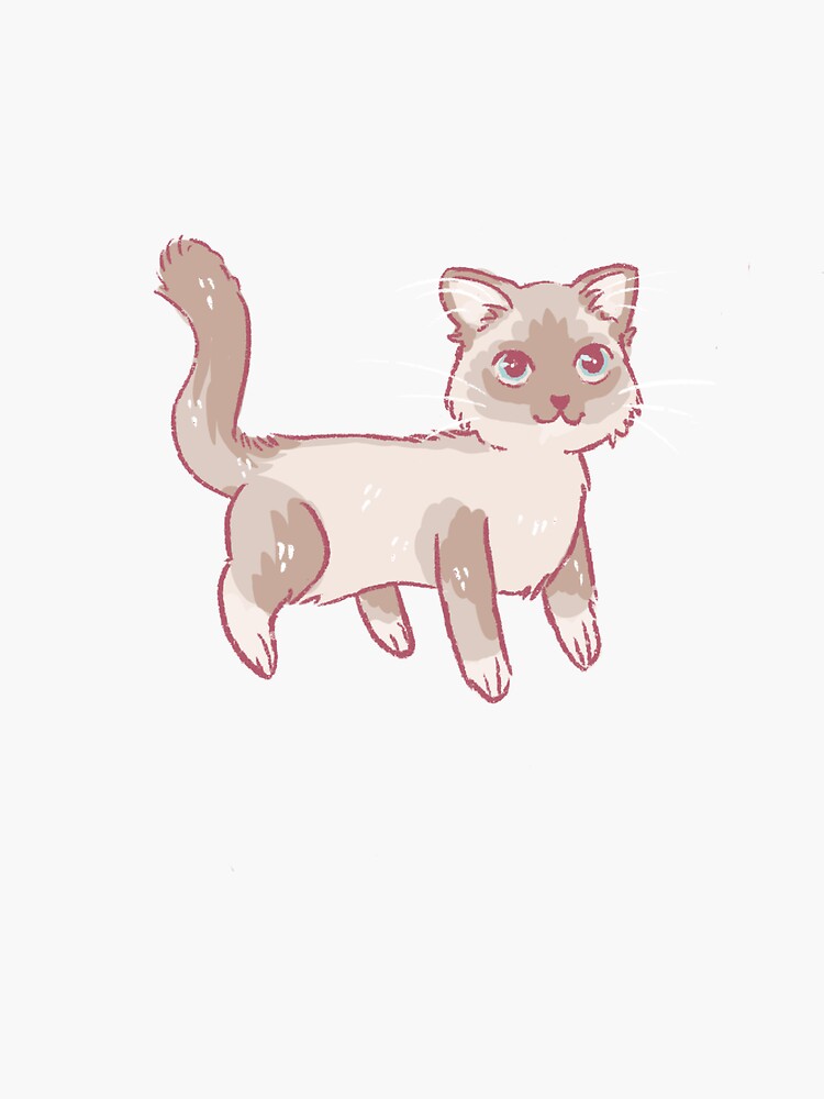 "Archie Cat" Sticker for Sale by SamElliston | Redbubble