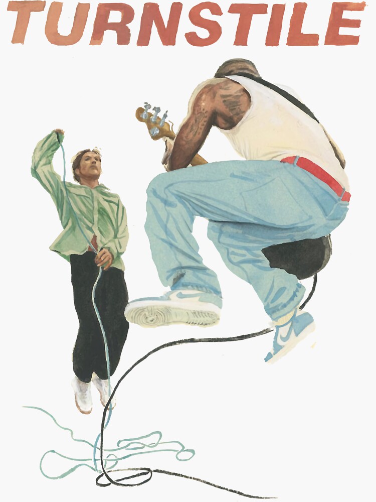 "Turnstile Jump Together" Sticker for Sale by gonzalezkqmz37 | Redbubble