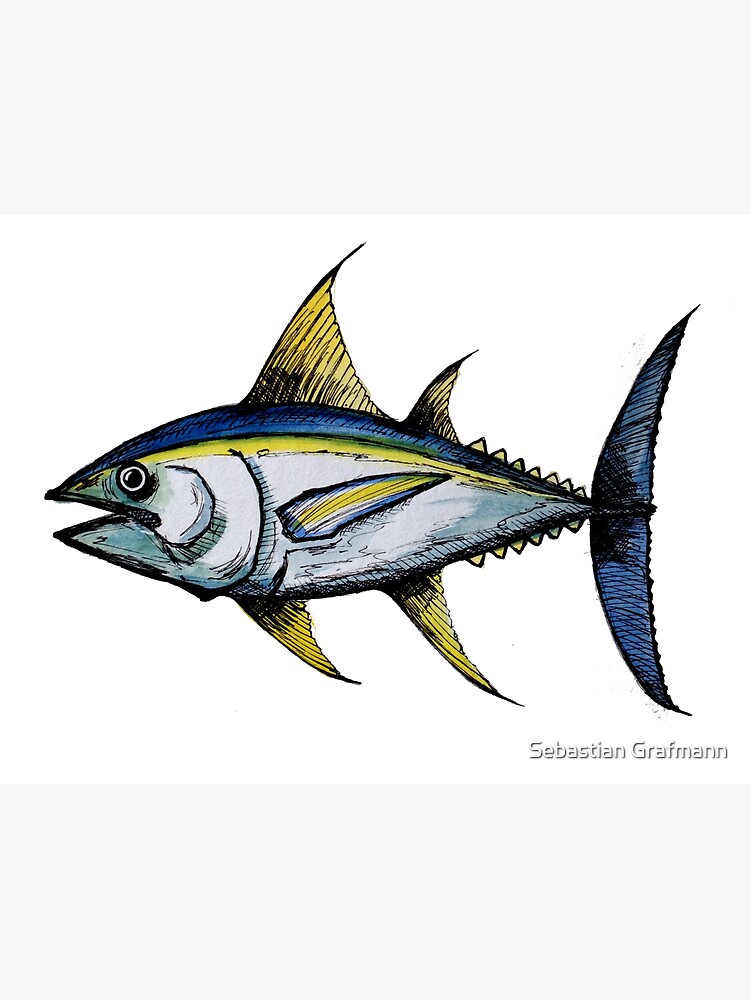 "Big Tuna Fish" Poster by Zeichenbloq | Redbubble