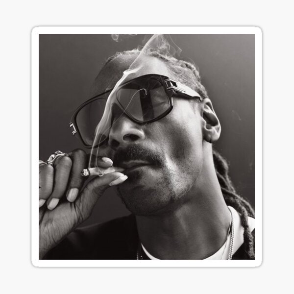 "Smoking Snoop Dogg" Sticker by DonJan | Redbubble