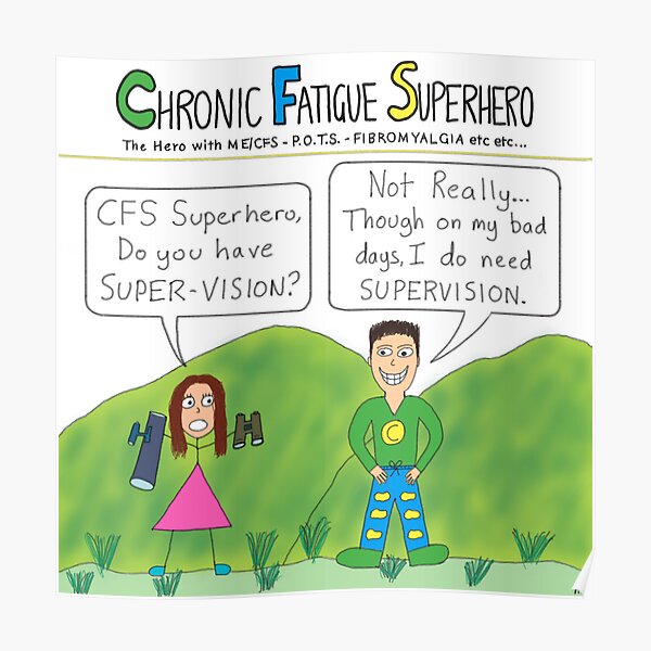 Póster «Cómic de supervisión» de CFSSuperhero | Redbubble