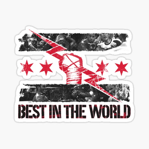 "Cm Punk Cm Punk Cm Punk Cm Punk Cm Punk Cm Punk Aew Sticker" Sticker ...