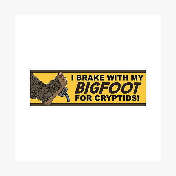 "Retro outdoor funny bigfoot car stickers, yeti cooler stickers, yeti ...