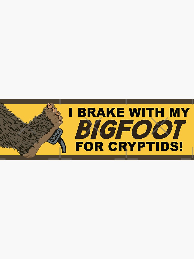 "Retro outdoor funny bigfoot car stickers, yeti cooler stickers, yeti ...