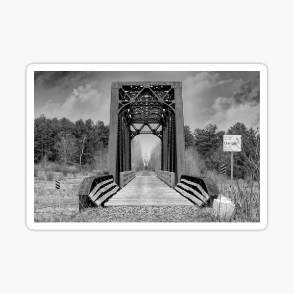 "Abandoned ghost train " Sticker by darby8 | Redbubble