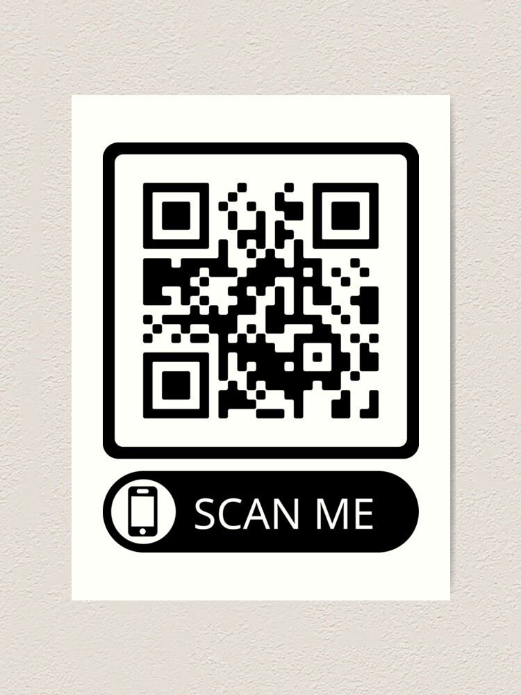 "Rick roll prank QR code" Art Print by kuklistyle | Redbubble