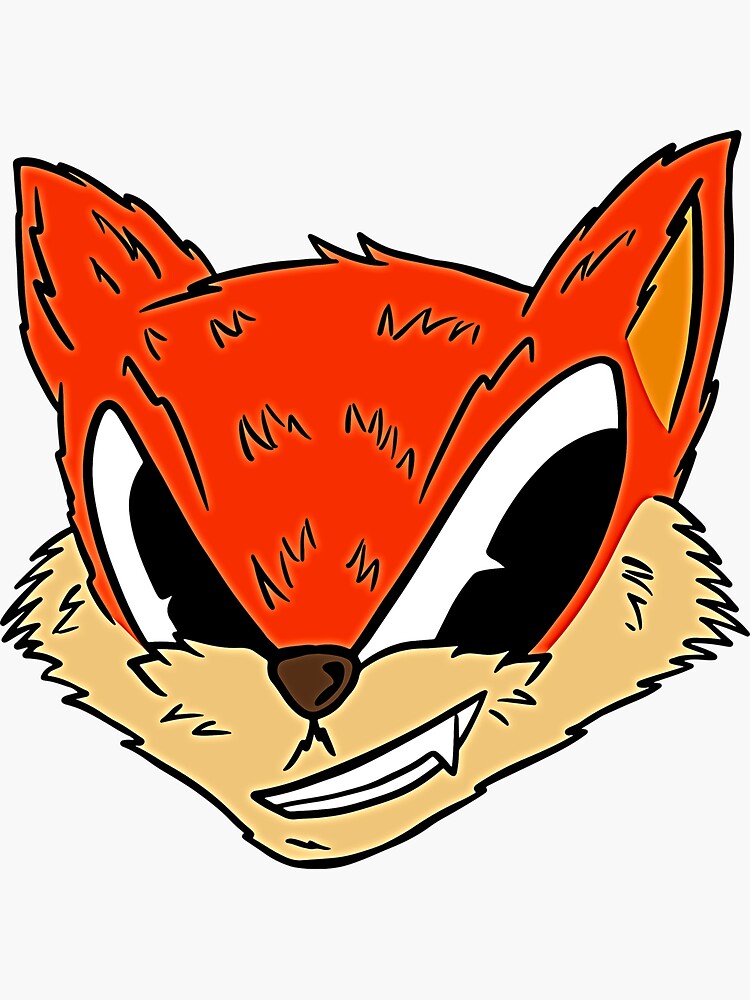 "Angry Fox" Sticker by InfinityStore19 | Redbubble