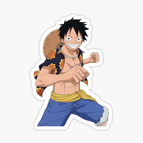 "luffy products" Sticker for Sale by AmelThr | Redbubble