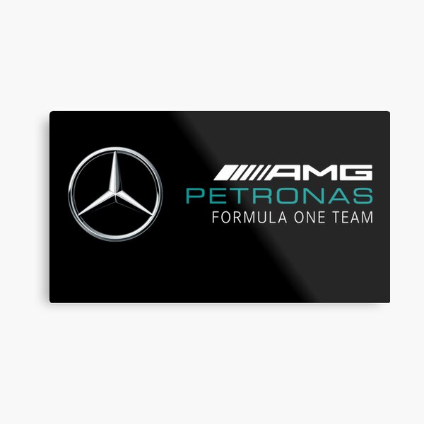 "Mercedes AMG Petronas F1 Team Logo" Metal Print for Sale by cse313 ...
