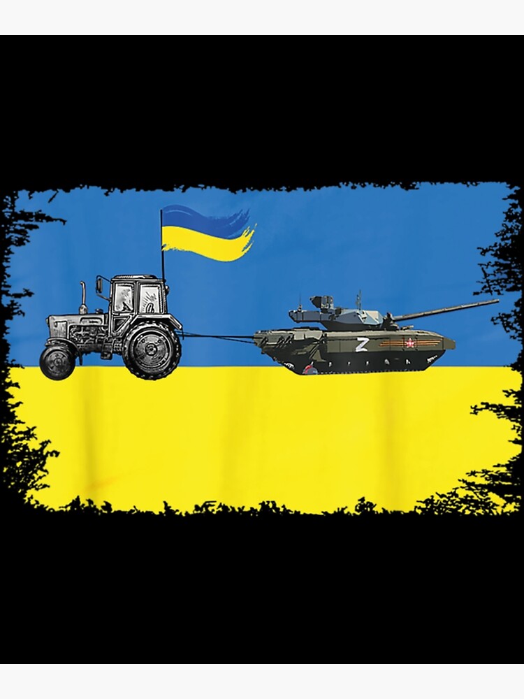 "Ukrainian Tractor Pulling Tank, ukranian Tractor " Poster by Hsiesofa ...