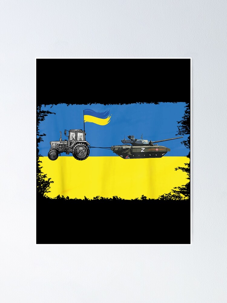 "Ukrainian Tractor Pulling Tank, ukranian Tractor " Poster by Hsiesofa ...