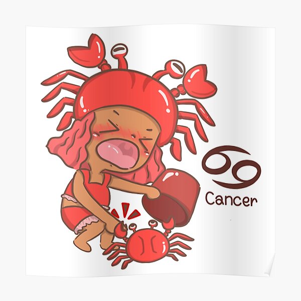 "Kawaii Cancer Girl" Poster for Sale by Liraella | Redbubble