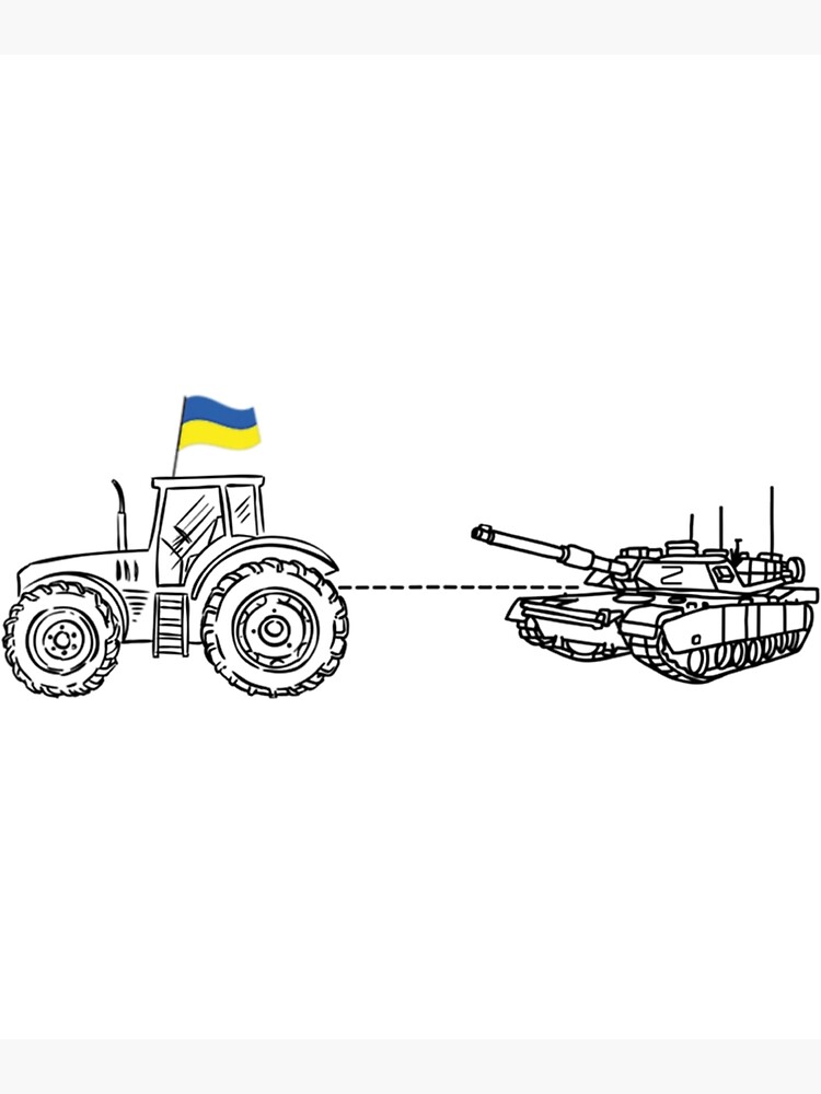 "Ukrainian Tractor Pulling Tank, ukranian Tractor " Poster by Hsiesofa ...