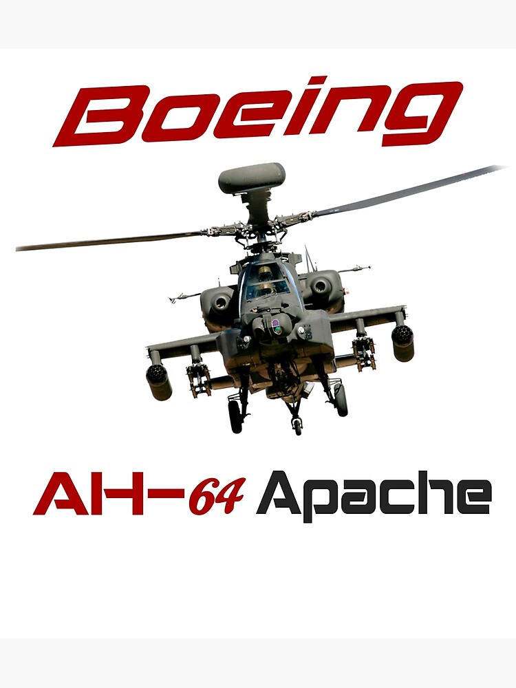 "Boeing ah-64 apache military helicopters - boeing ah-64 apache" Poster ...