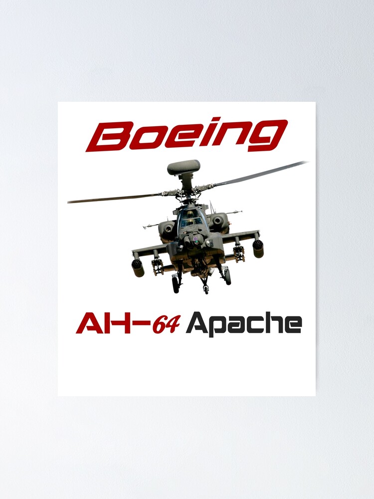"Boeing ah-64 apache military helicopters - boeing ah-64 apache" Poster ...