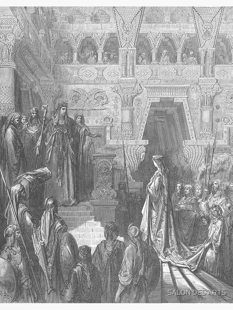 "Solomon receiving the Queen of Sheba (1866) - Gustave Doré ...