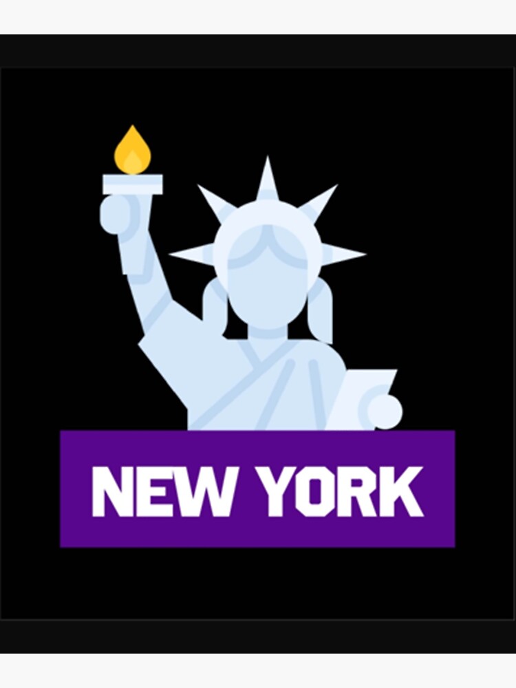 "New York Square Logo " Poster for Sale by GSWTS86 | Redbubble