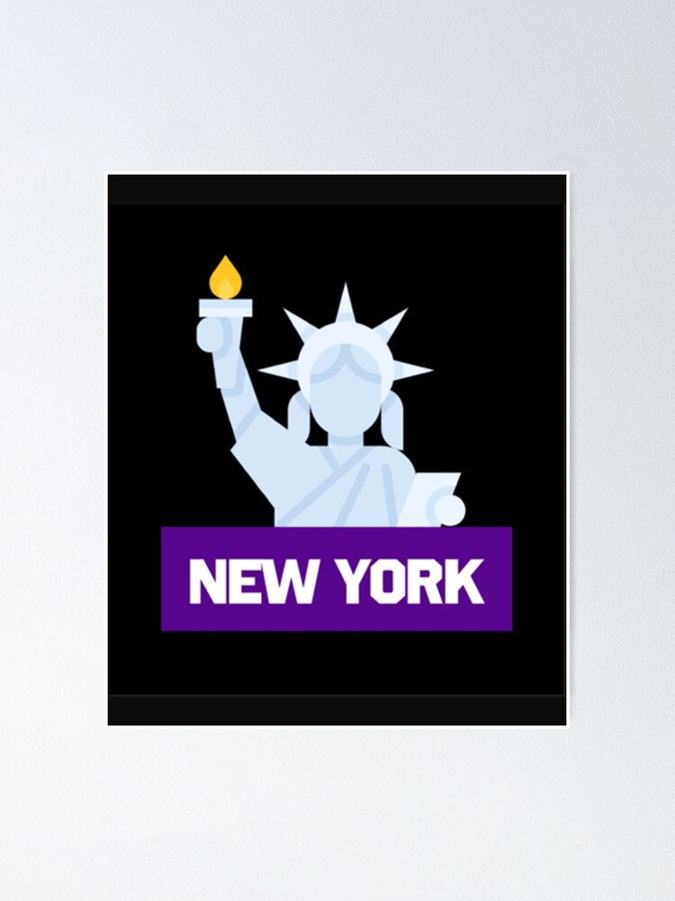 "New York Square Logo " Poster for Sale by GSWTS86 | Redbubble