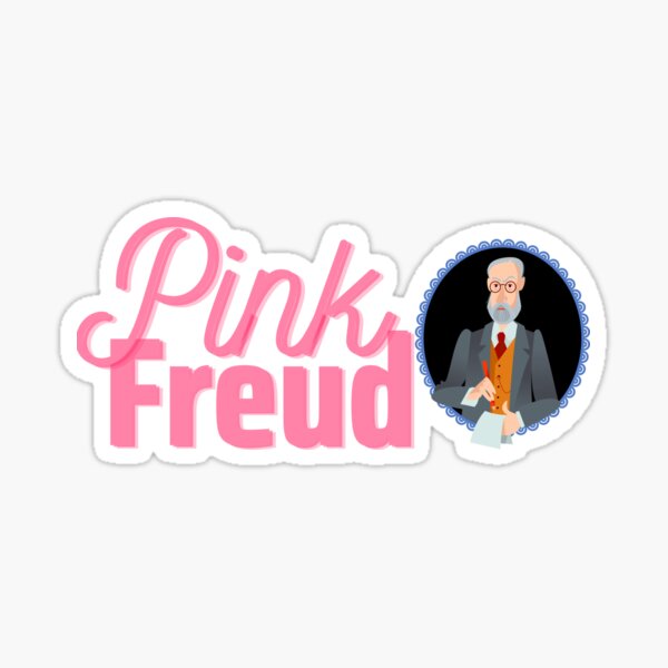 "Pink Freud " Sticker by Figuradam | Redbubble
