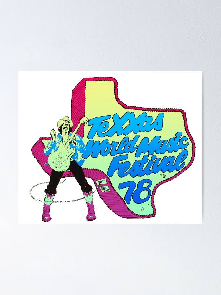 "Texas World Music Festival graphic" Poster for Sale by GRAFIKA65 ...