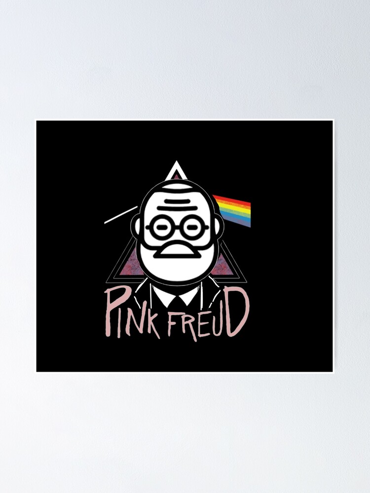 "Pink Freud Design" Poster for Sale by BeachHouseArt | Redbubble