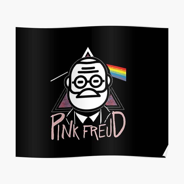"Pink Freud Design" Poster for Sale by BeachHouseArt | Redbubble