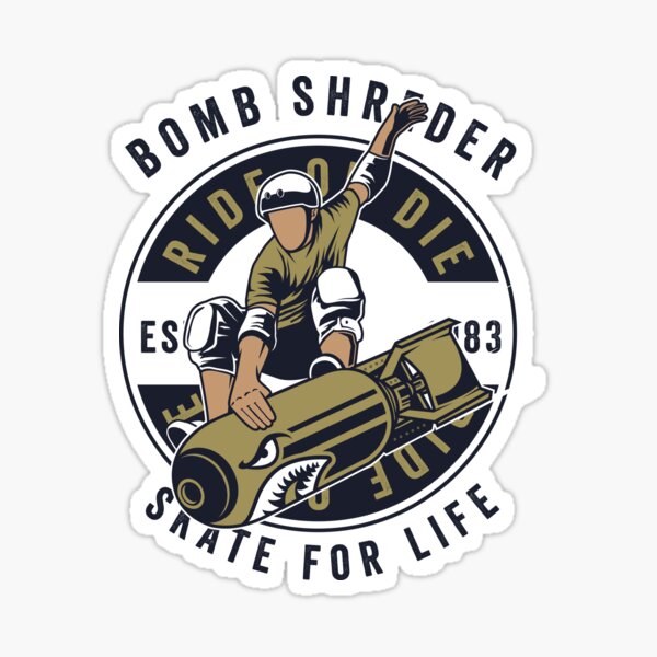 "Skateboarding BOMB STYLE" Sticker by Emil1993 | Redbubble