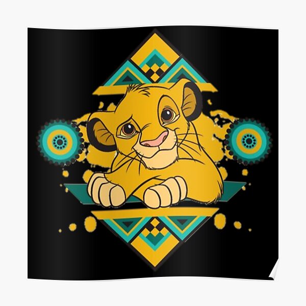 "The Lion King Simba" Poster for Sale by PreGAty | Redbubble