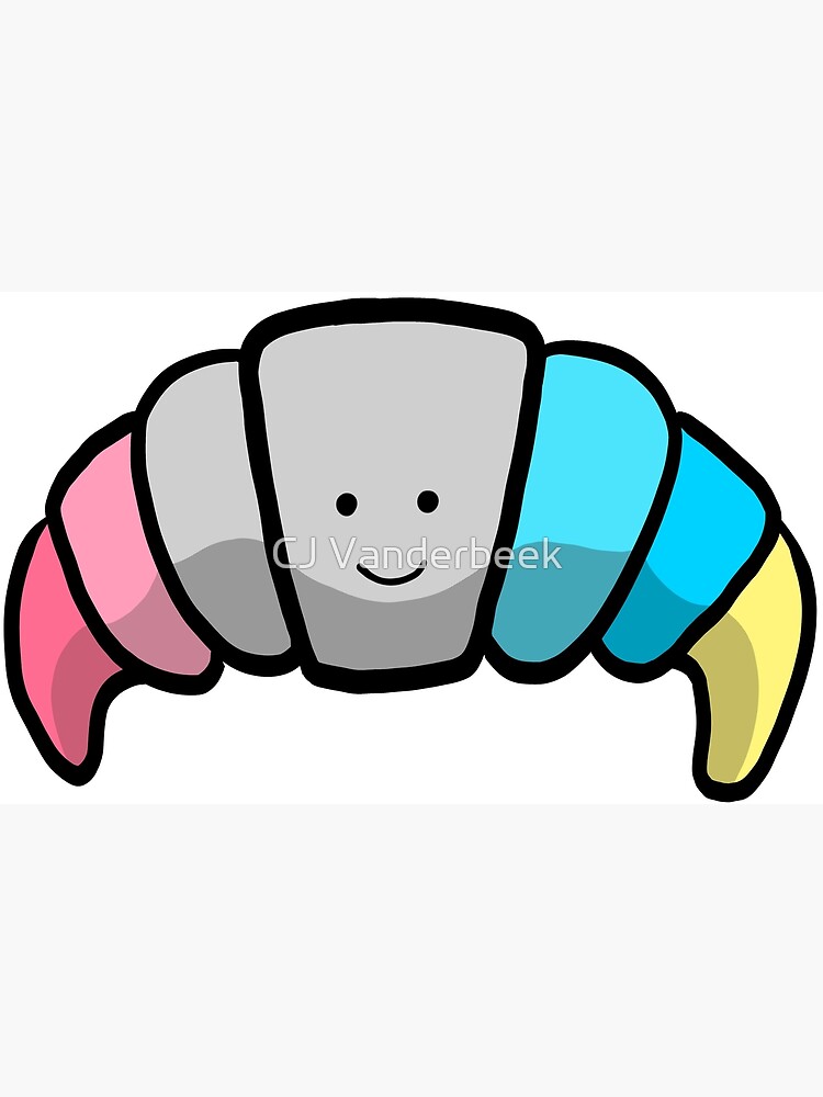 "Happy Genderflux Pride Croissant" Poster for Sale by nailbitingwrite ...