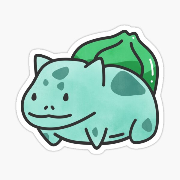 "Thicc Bulba" Sticker by beezlynnart | Redbubble