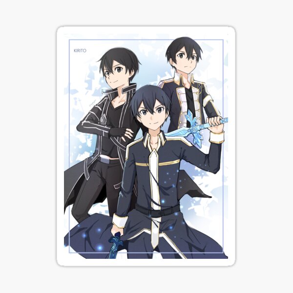 "Kirigaya Kirito SAO " Sticker for Sale by hidoyatarg | Redbubble