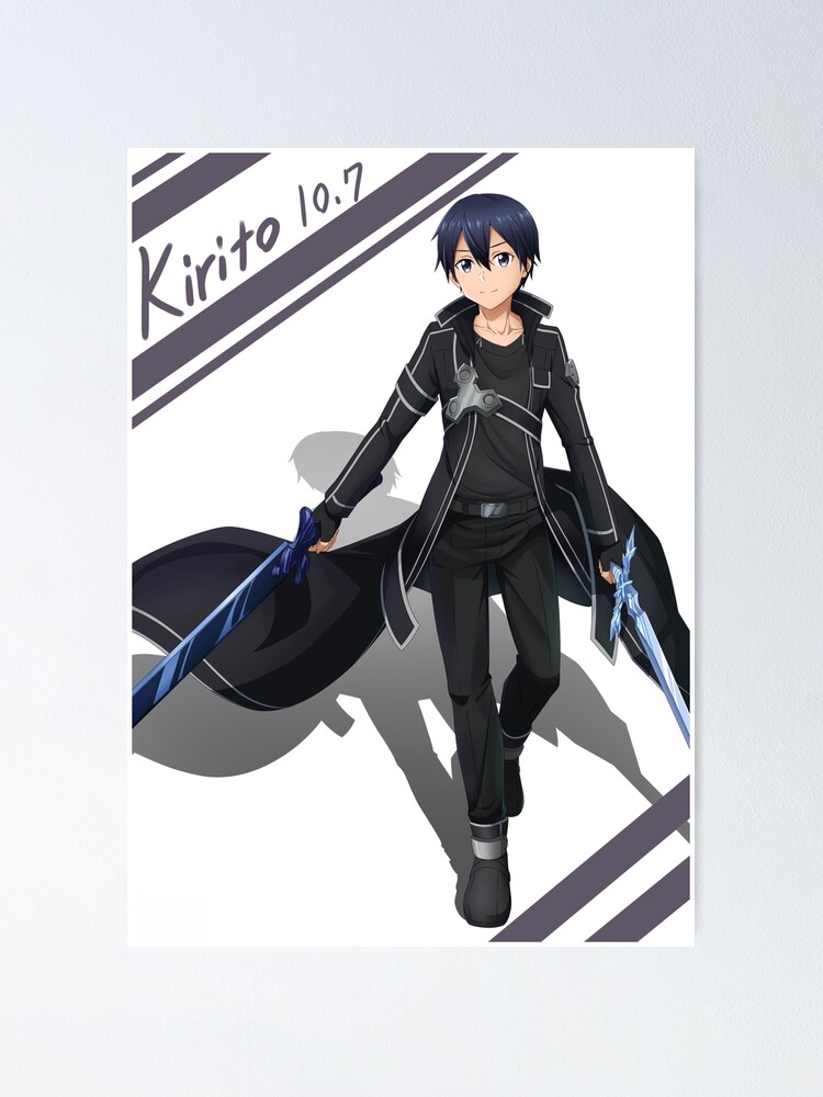 "Kirigaya Kirito Sword Art Online Alicization" Poster for Sale by ...