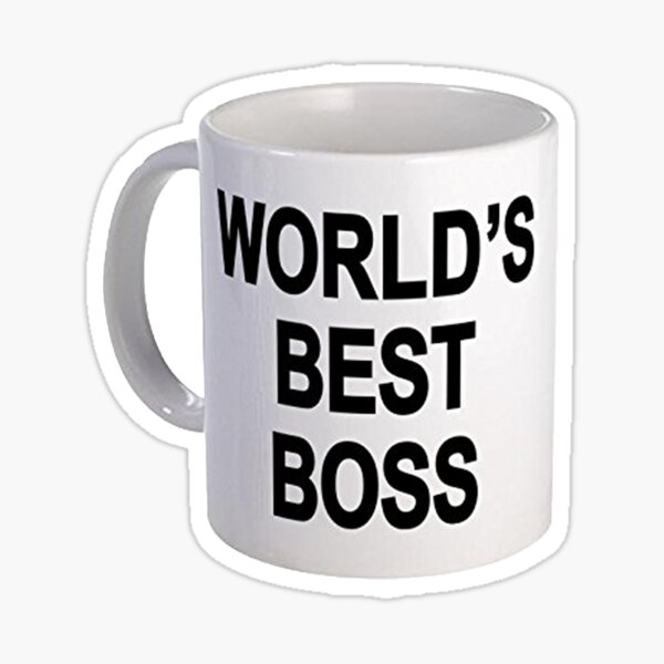 "Worlds Best Boss" Sticker for Sale by Buffy60 | Redbubble