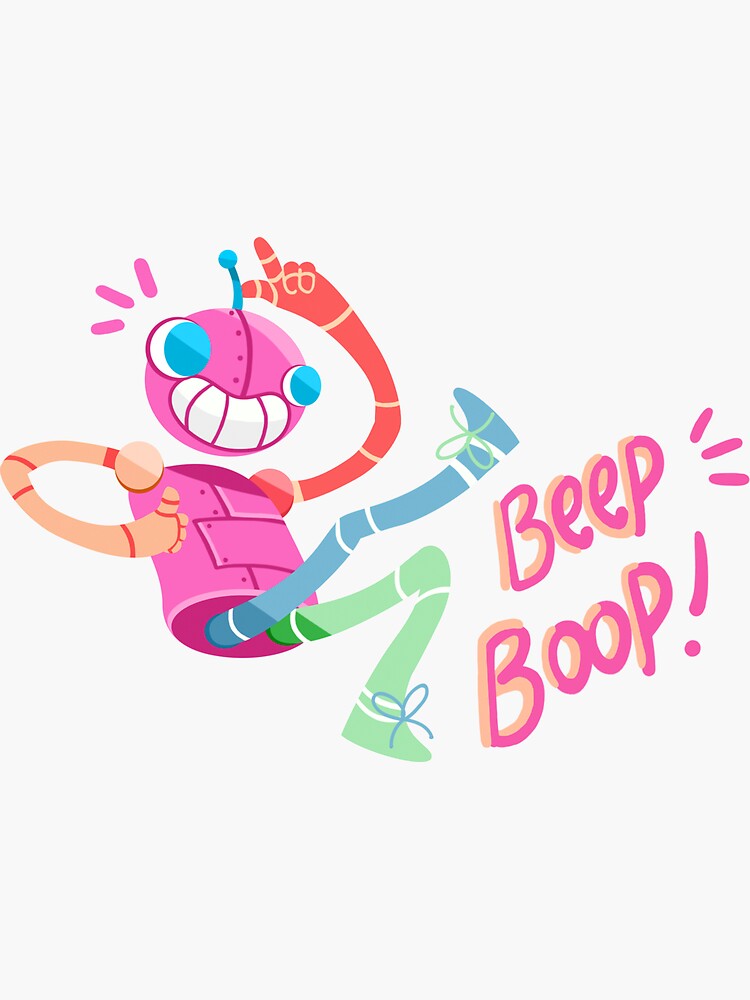 "Beep Boop " Sticker for Sale by robotsnpencils | Redbubble