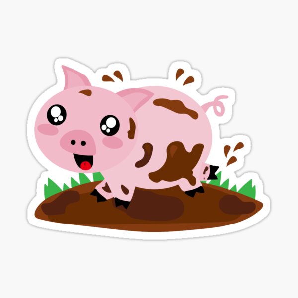 "Pig" Sticker by ThatMelon | Redbubble