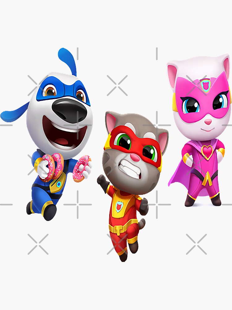 "Great Model Talking Tom Heroes Awesome For Movie Fan" Sticker for Sale ...