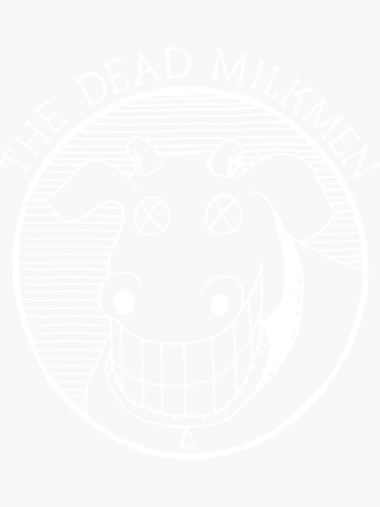 "Funny cow, the dead milkman cow, punk rock band" Sticker by ...