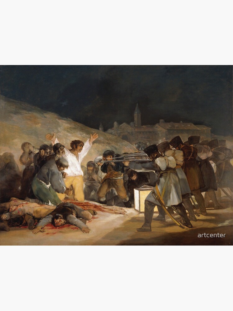 "Francisco Goya -The Third of May 1808" Sticker for Sale by artcenter ...