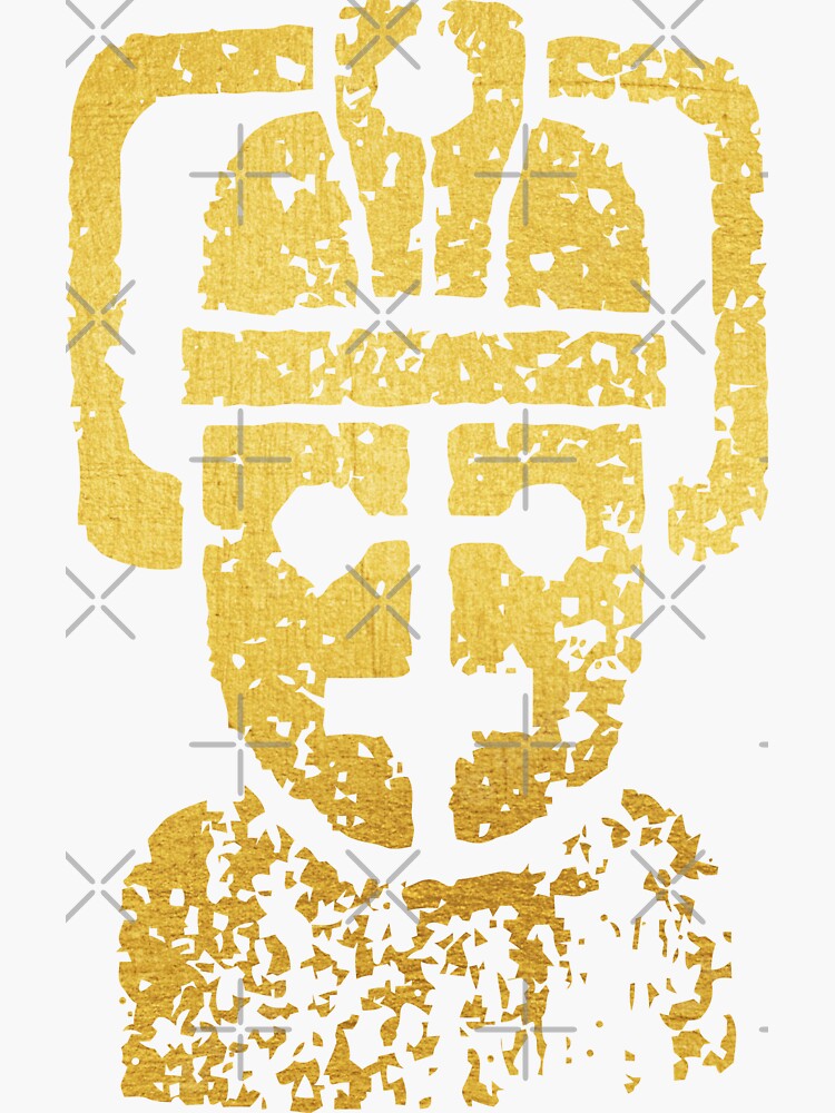 "Rusting Cyberman Gold" Sticker by callychristie | Redbubble