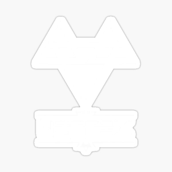 "Neffex both logos white" Sticker by StephanieAnzi67 | Redbubble