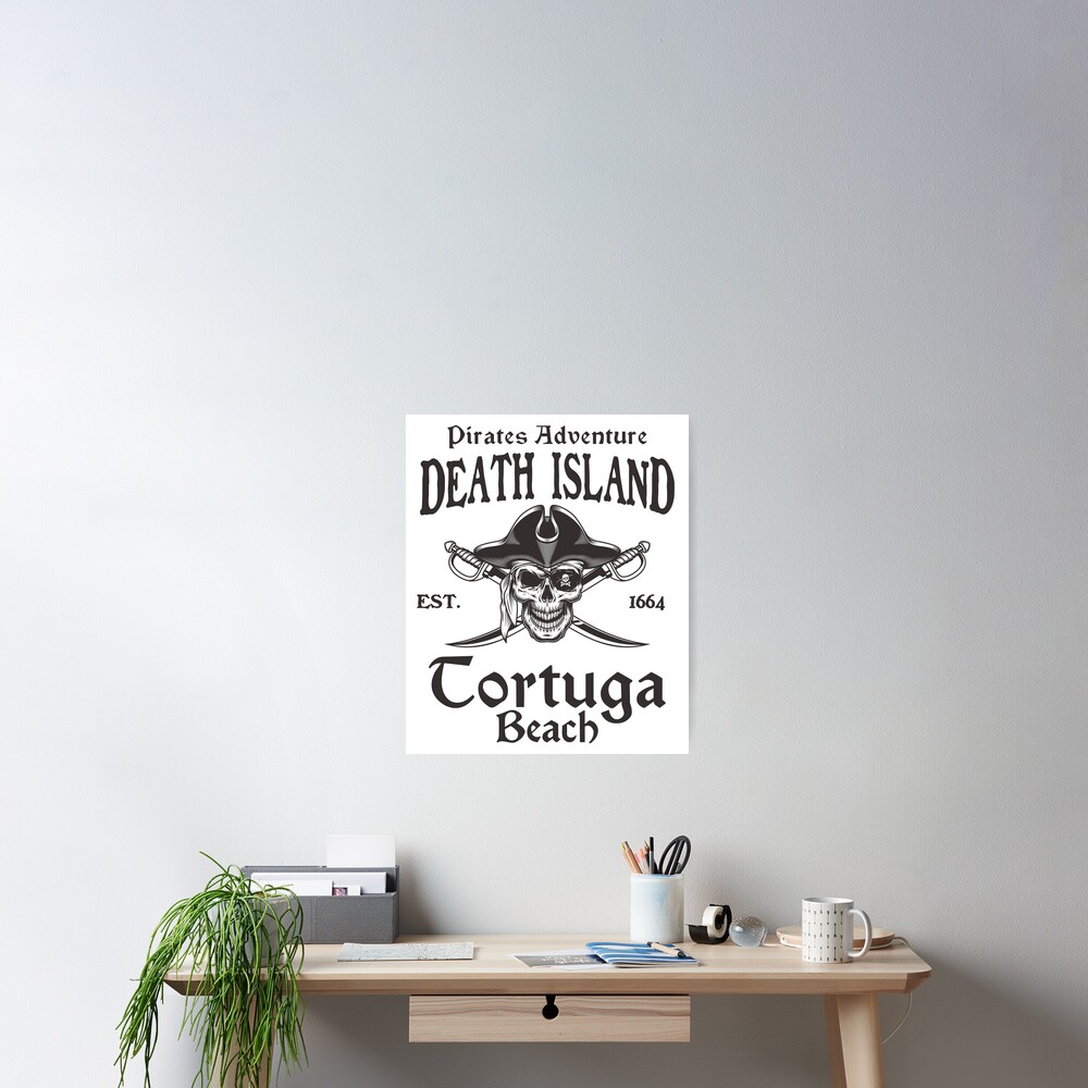 "Pirate Tortuga Beach Death Island Children's Birthday Party" Poster ...